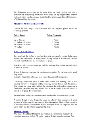 The four point system | DOC