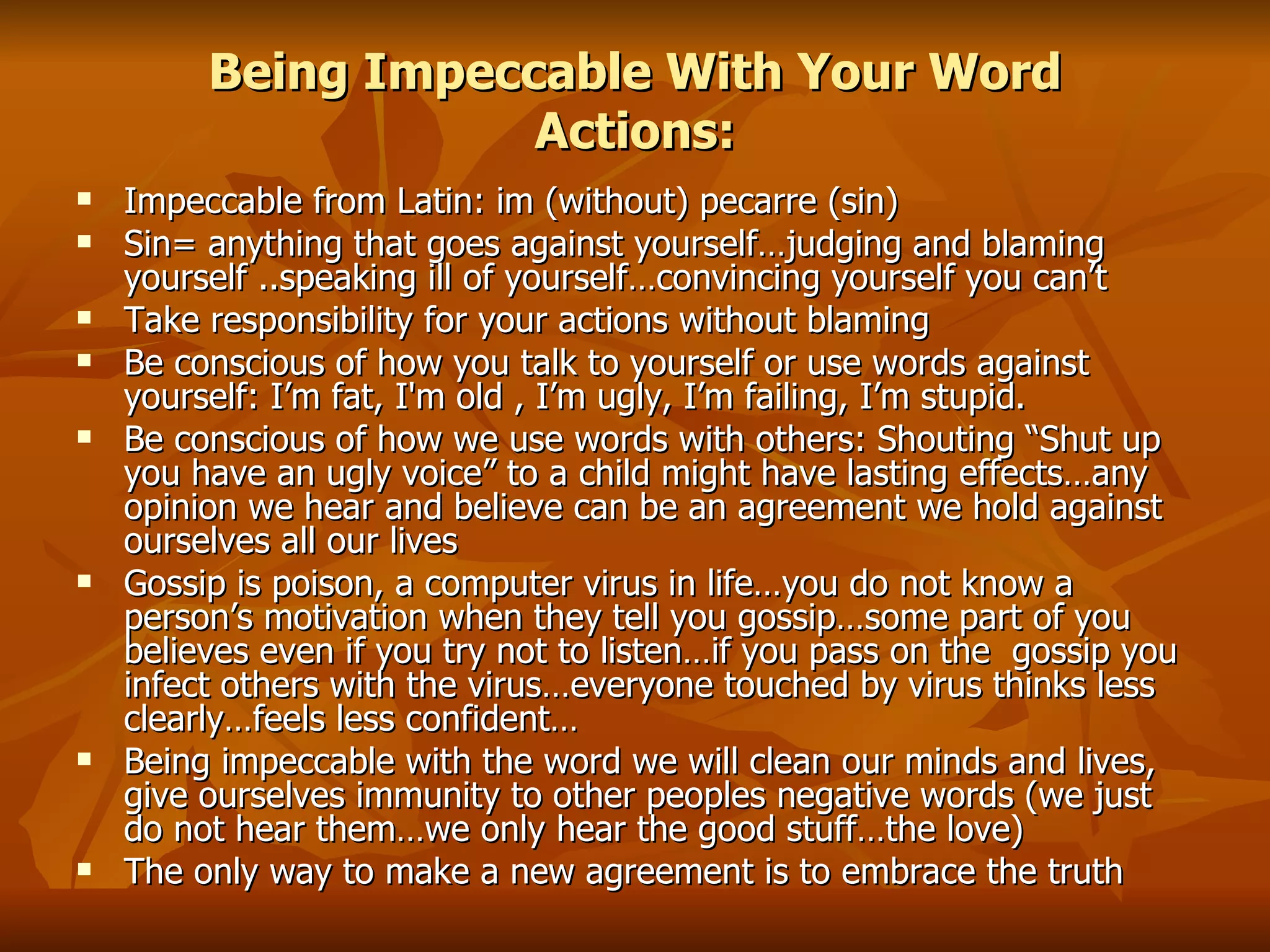 The Four Agreements | PPT