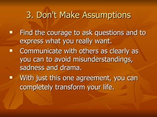 The Four Agreements | PPT