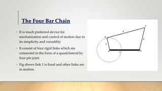 The four bar chain mechanism | PPTX