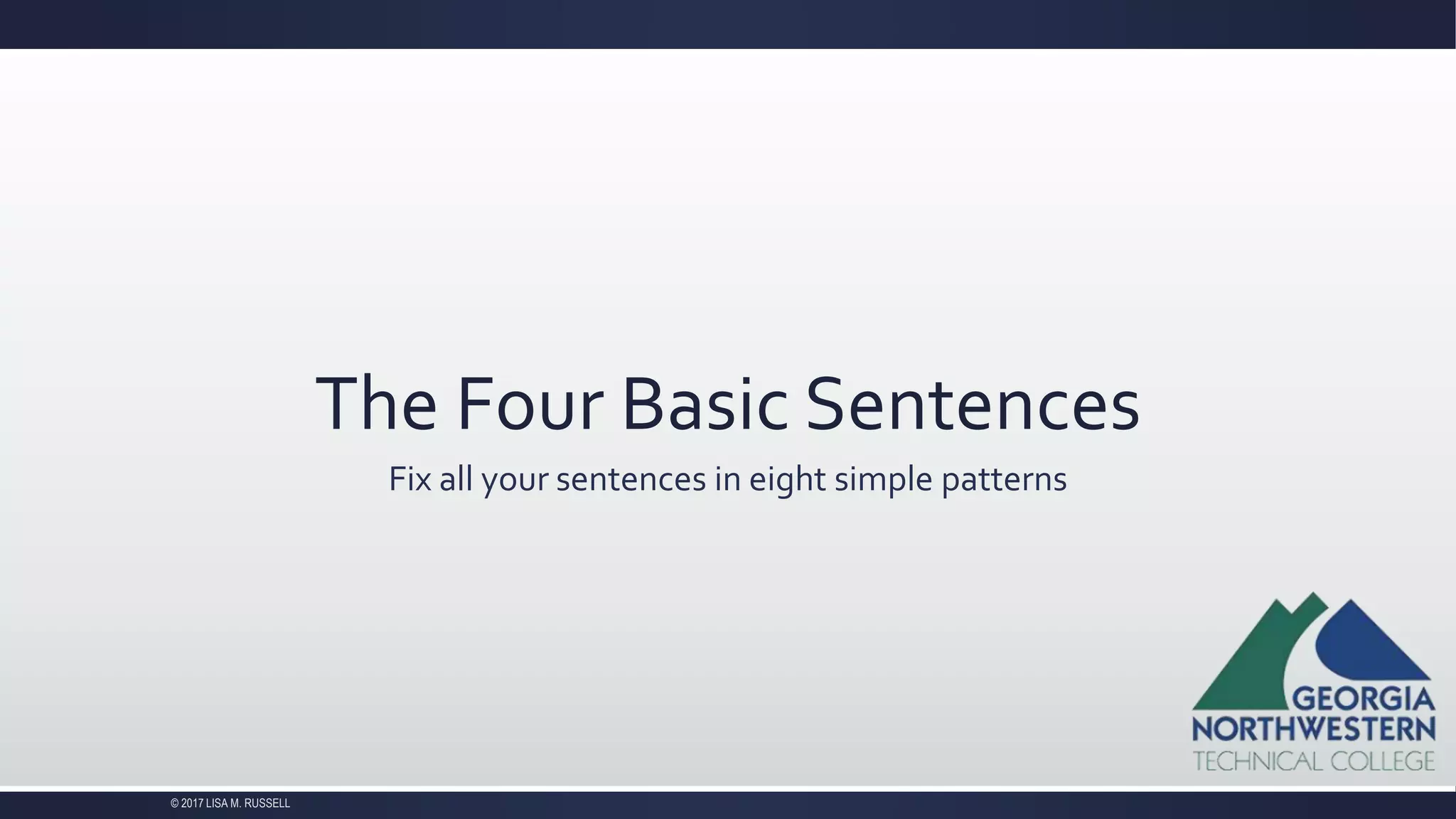 The Four Basic Sentences | PPT
