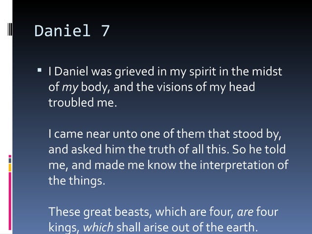 The four beasts of daniel 7 pdf | PPT