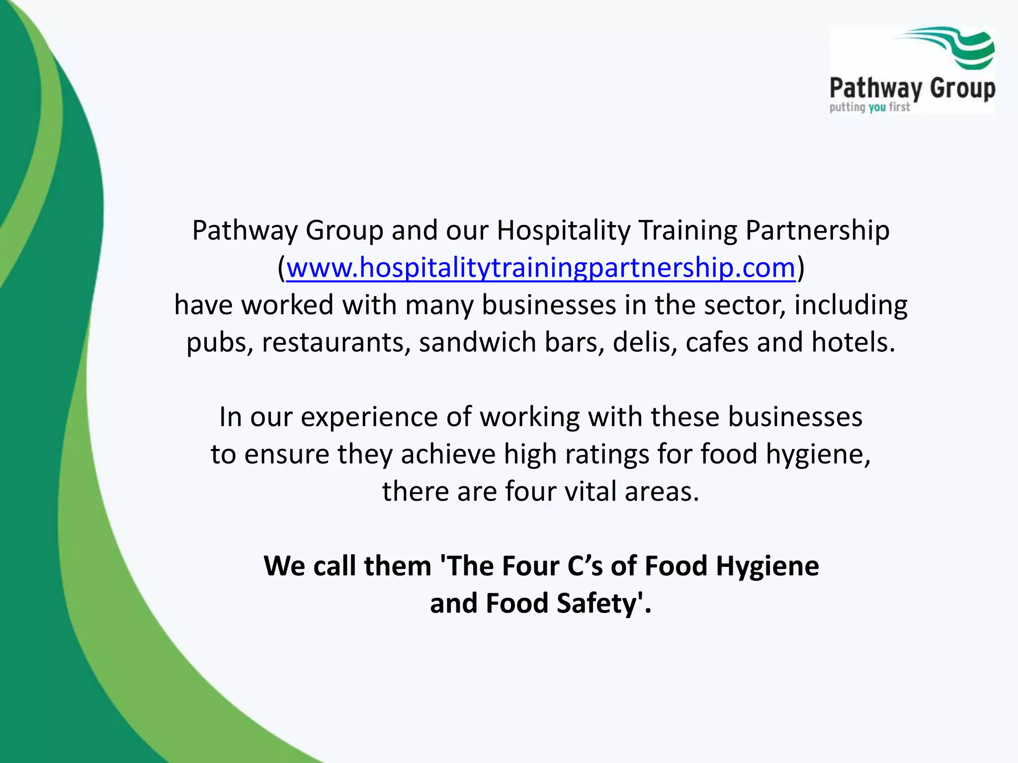 The Four C’s of Food Hygiene and Safety | PPTX