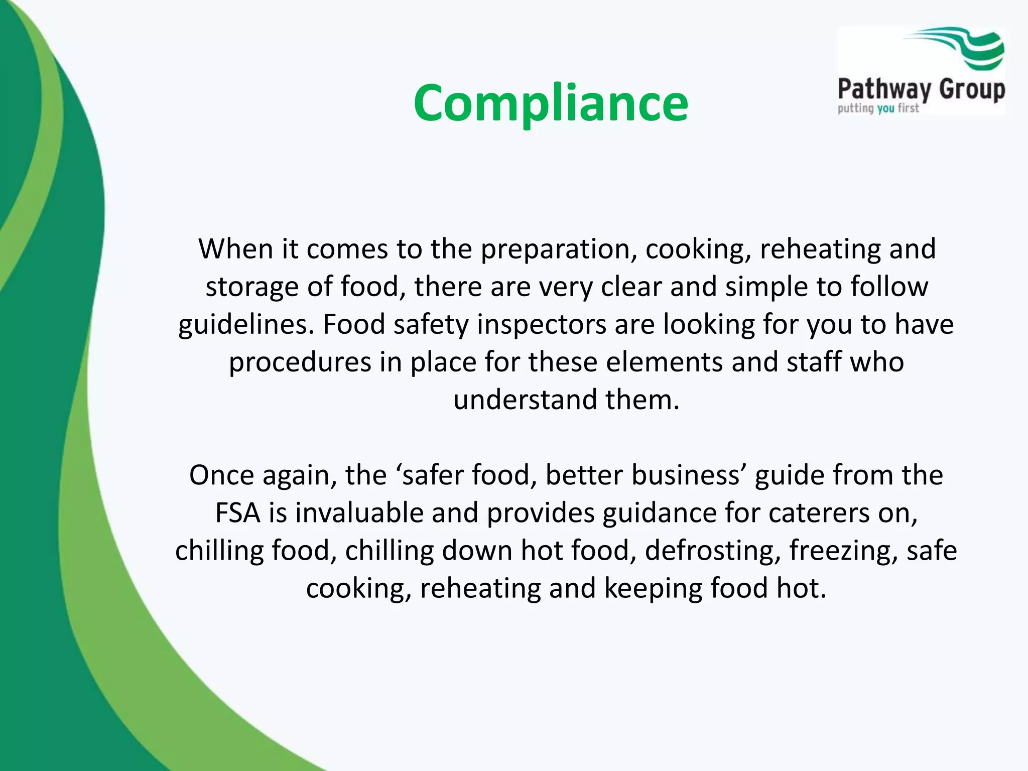 The Four C’s of Food Hygiene and Safety | PPTX