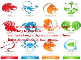 The four elements and horoscopes.pptxx | PPTX