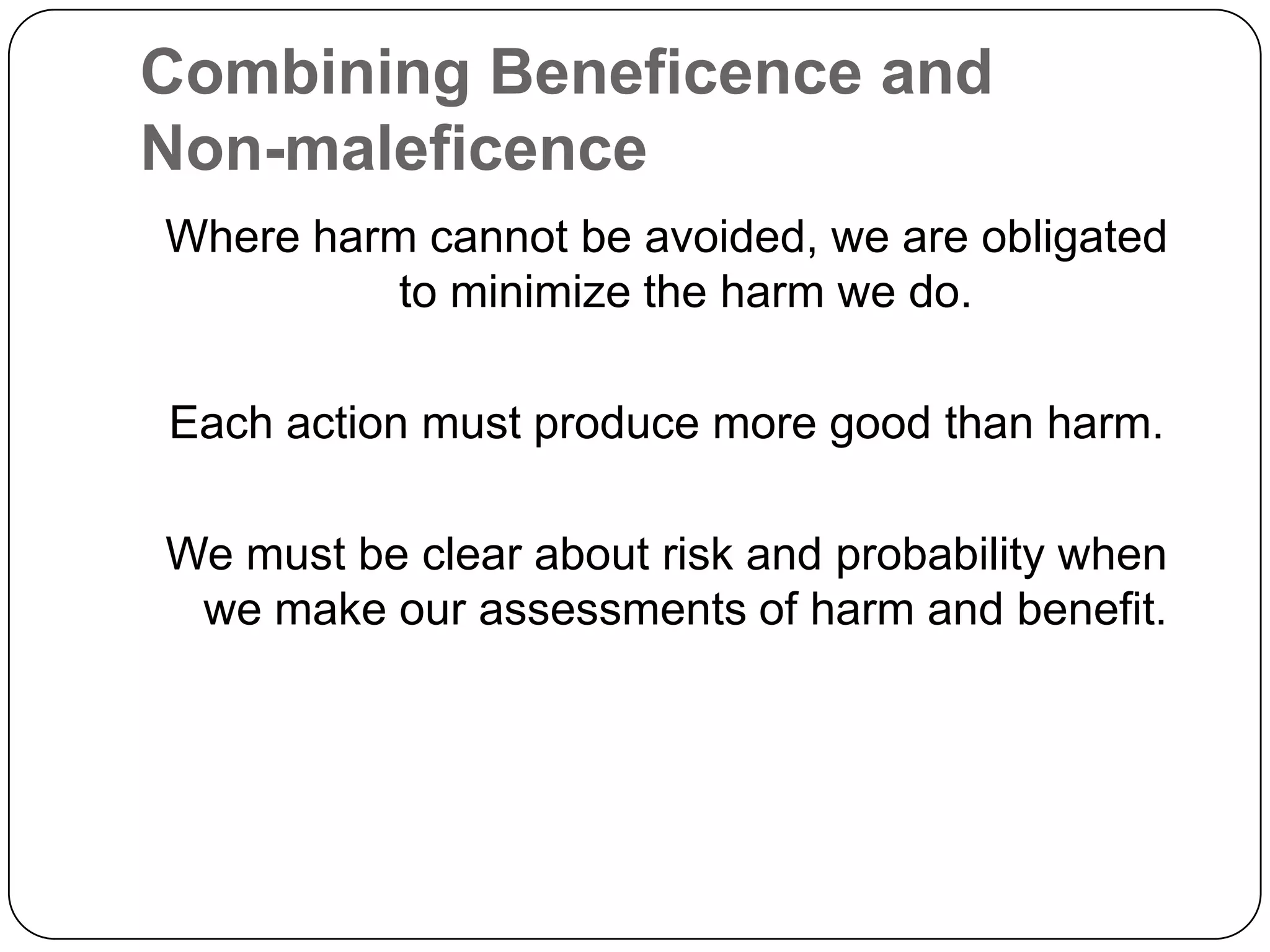 The four ethical principles | PPTX