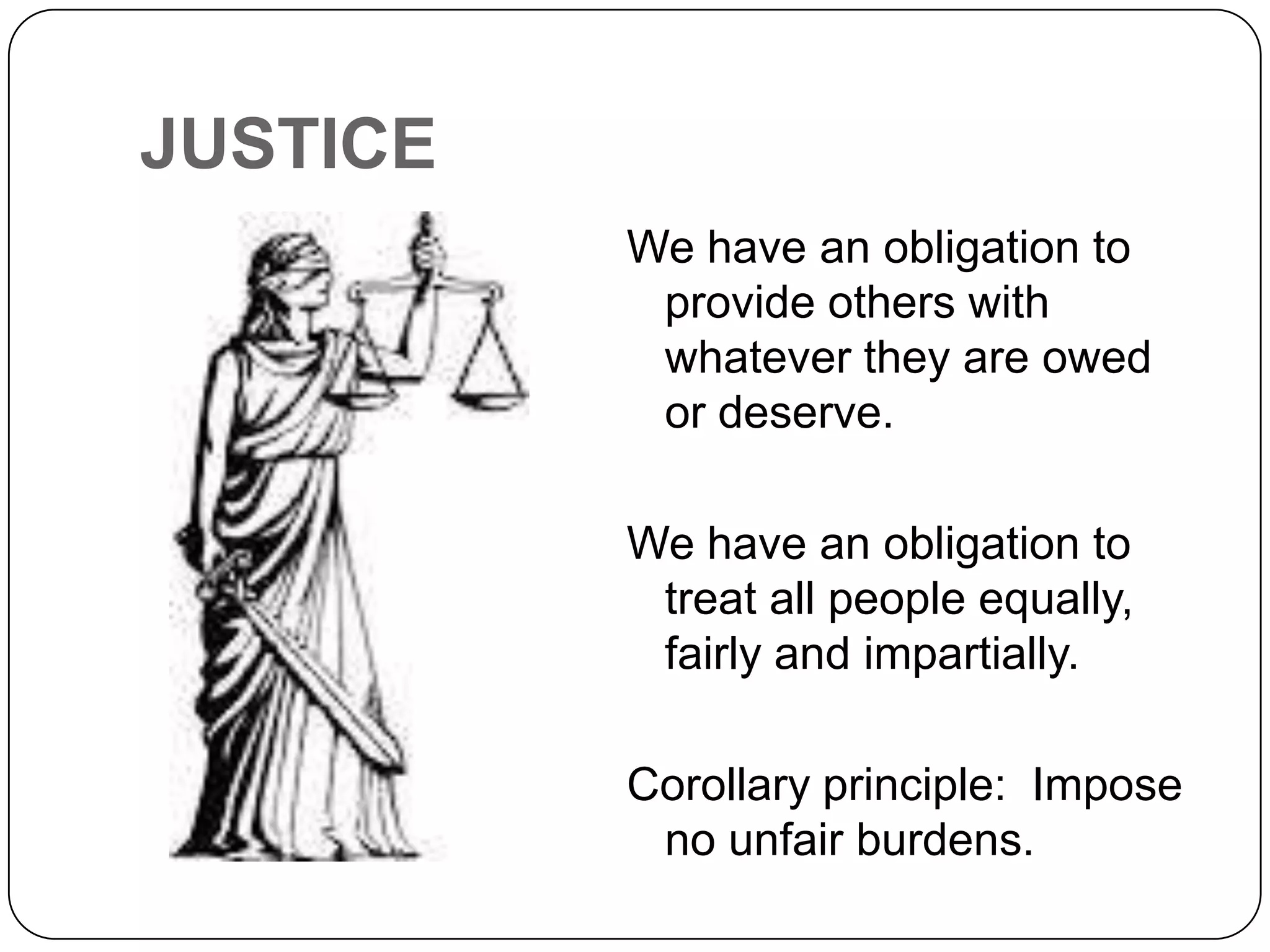 The four ethical principles | PPTX
