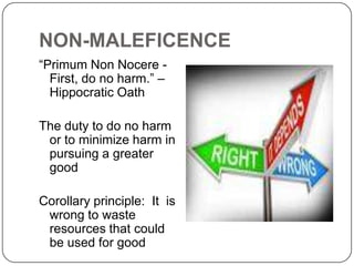 The four ethical principles | PPTX