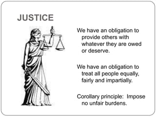 The four ethical principles | PPTX