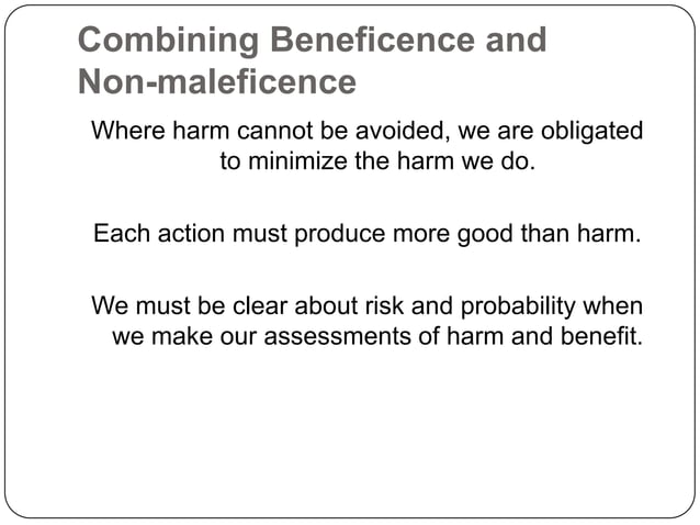 The Four Ethical Principles The Four Ethical Principles