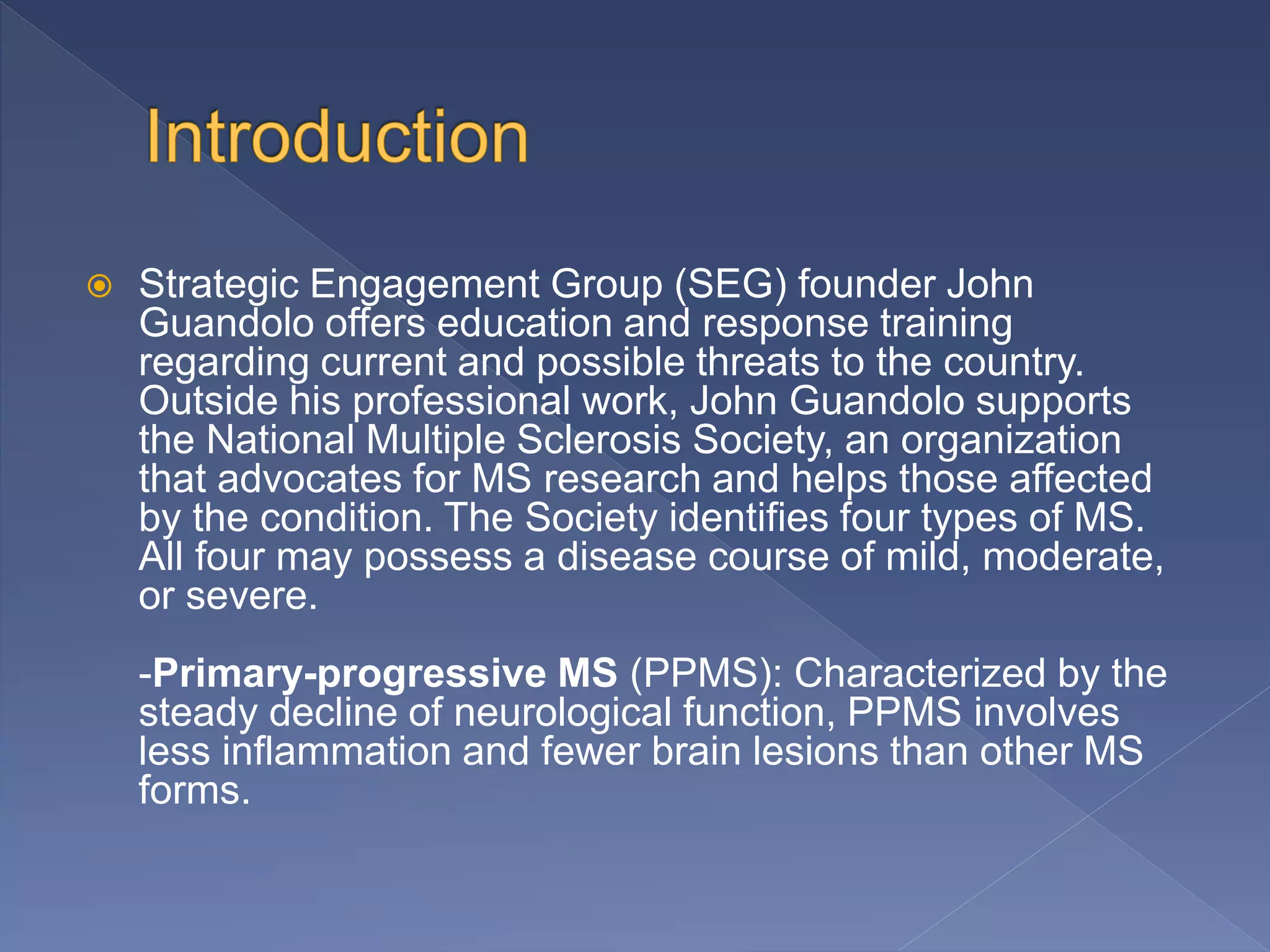 The Four Forms of Multiple Sclerosis | PPTX