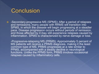 The Four Forms of Multiple Sclerosis | PPTX