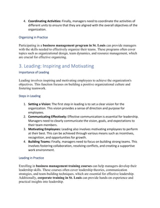 The Four Functions of Management: What Managers Need to Know | PDF ...