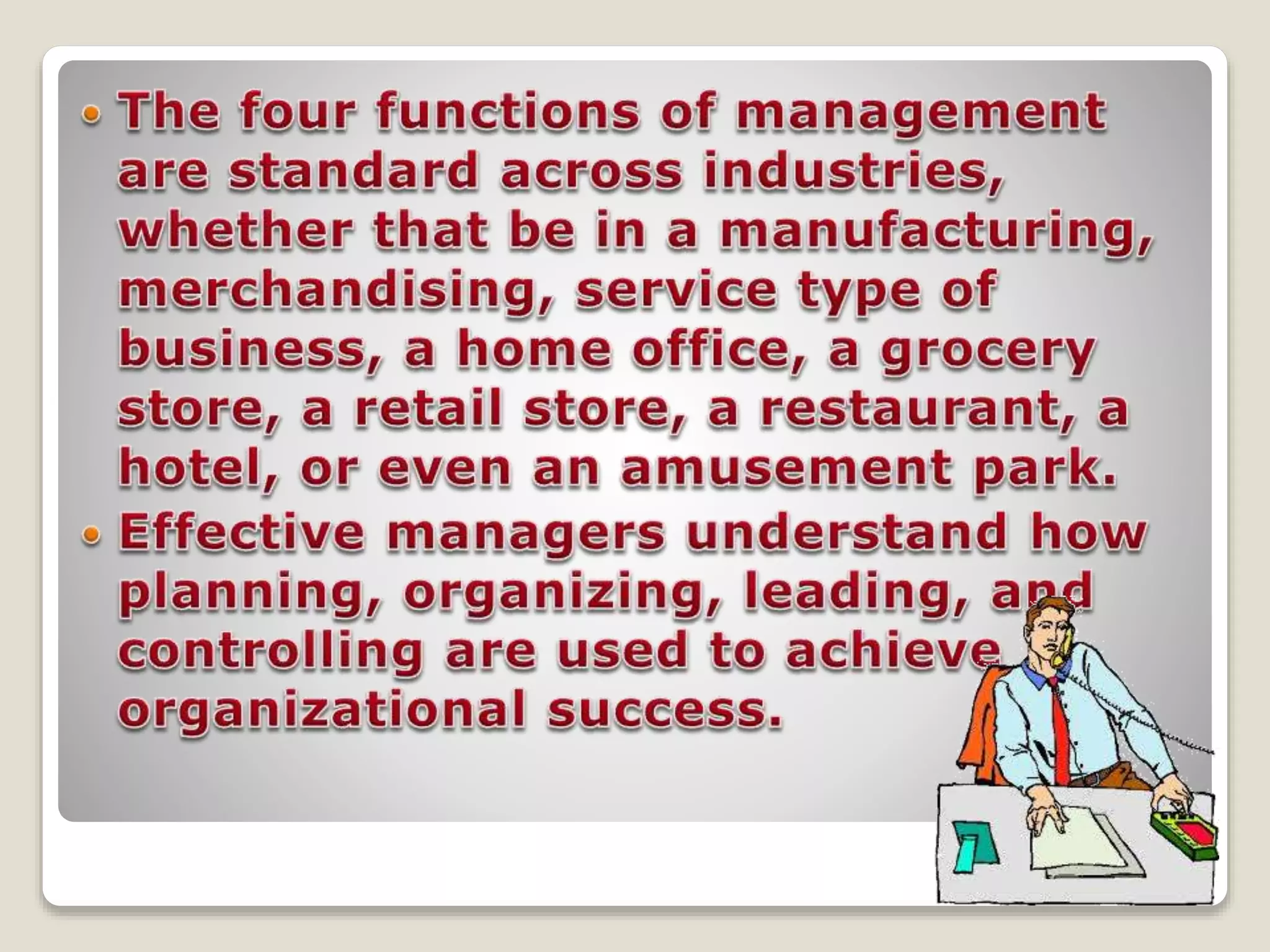 The Four Functions of Management | PPSX