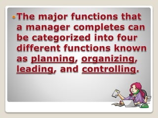 The Four Functions of Management | PPSX