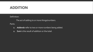 The four fundamental operations | PPTX