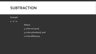 The four fundamental operations | PPTX