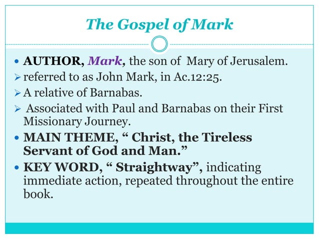 The four gospels | PPTX