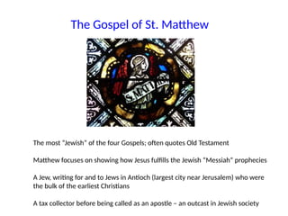 The Four Gospels - Matthew, Mark, Luke and John.pptx