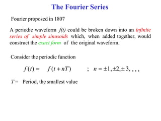 The Fourier Series Representations .pptx