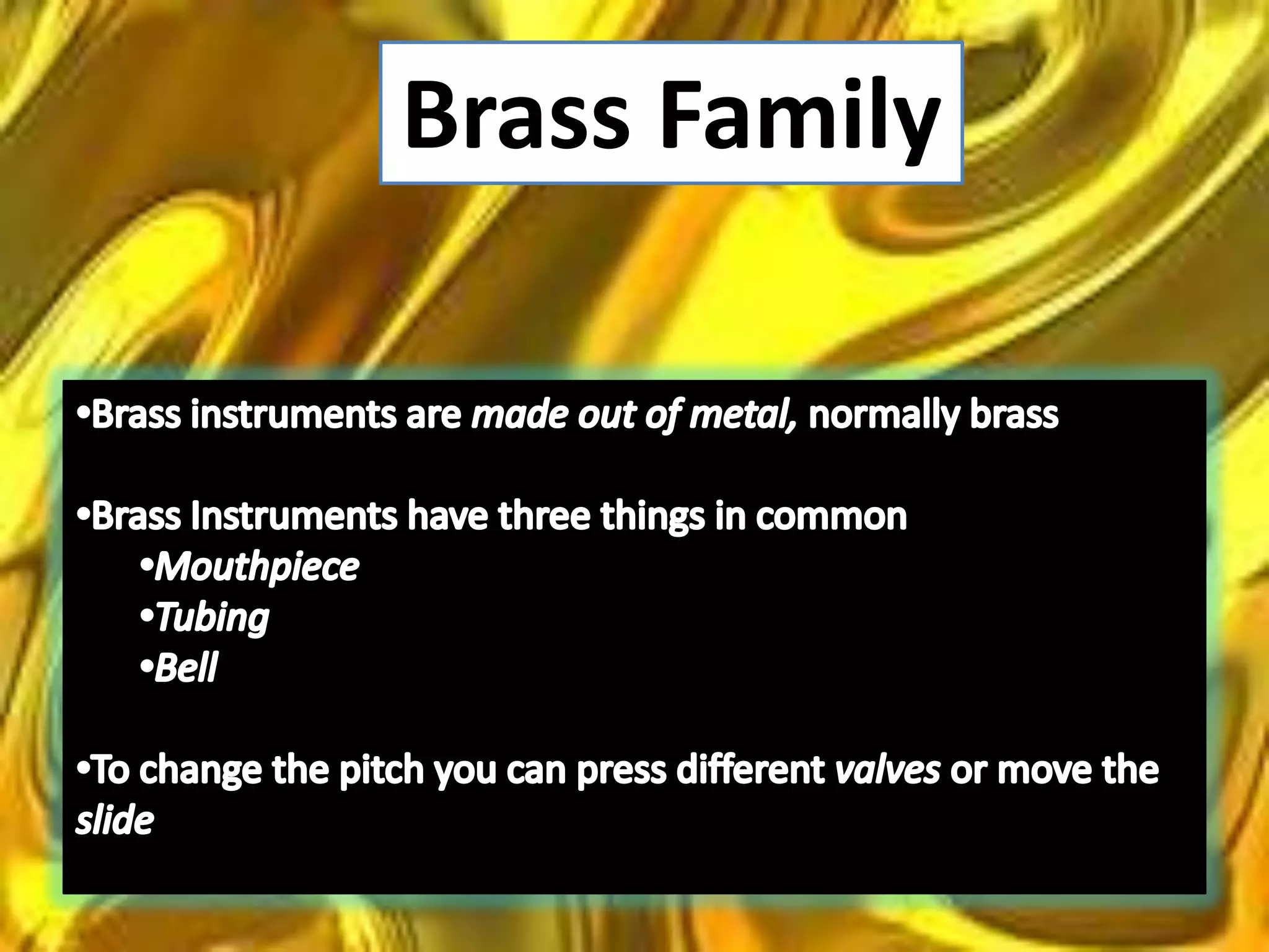 The four instrument families of the orchestra! | PPTX