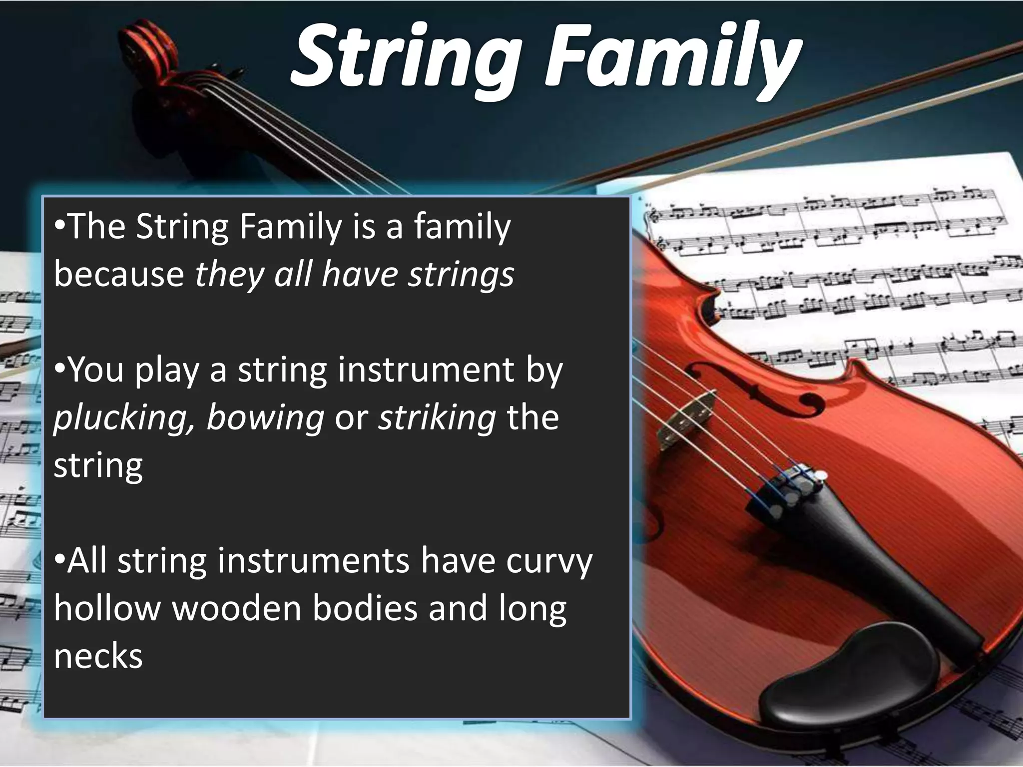 The four instrument families of the orchestra! | PPTX