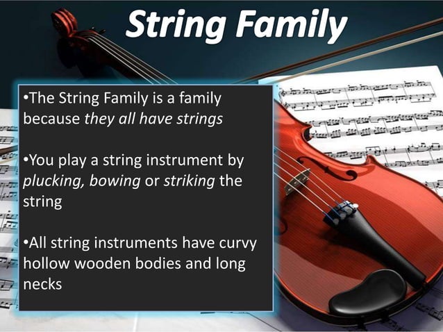 The four instrument families of the orchestra! | PPTX | Music ...