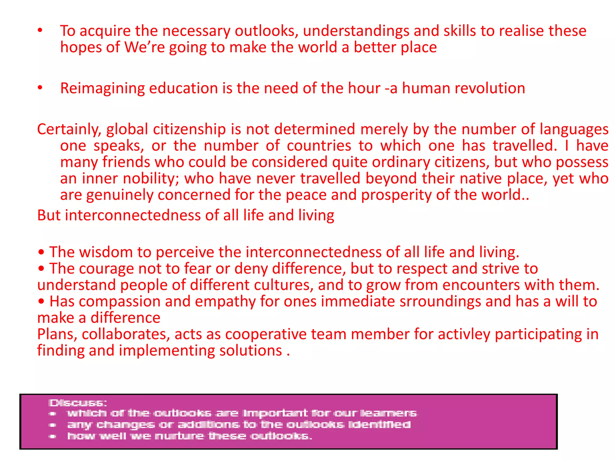 The Four Key Facets of Learning - SARVAM | PPT