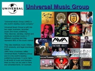 The Four Major Record Labels | PPT | World/International Music | Music