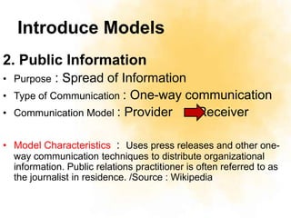 The four models of pr | PPTX