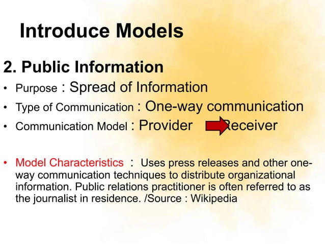 The four models of pr | PPTX