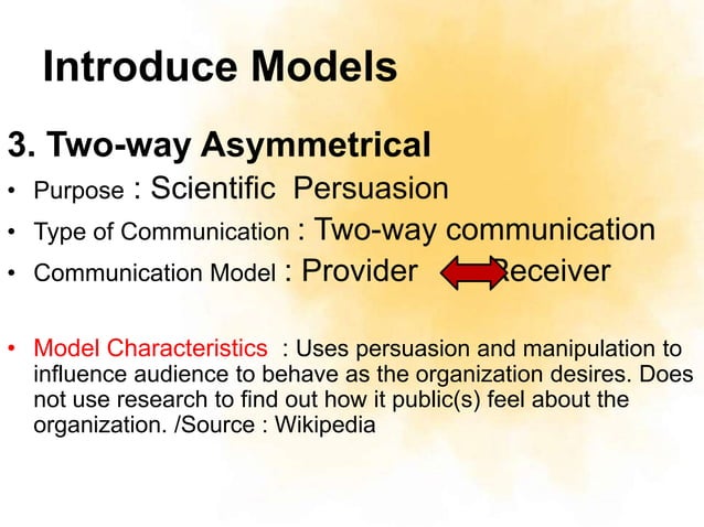 The four models of pr | PPTX