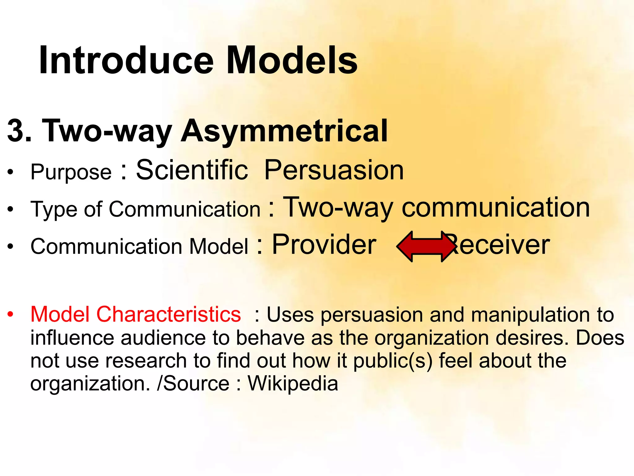 The four models of pr | PPTX