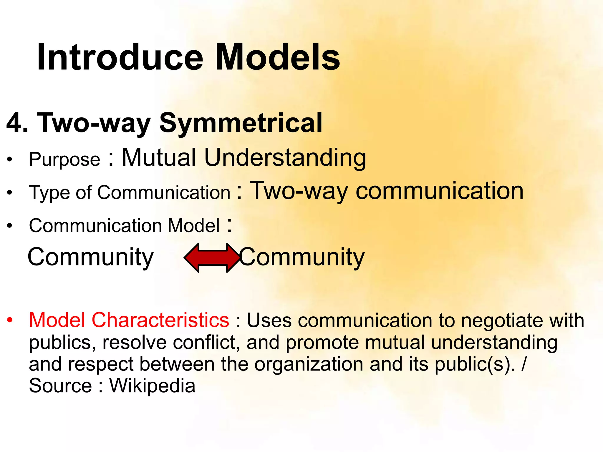 The four models of pr | PPTX