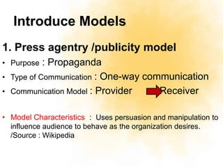 The four models of pr | PPTX