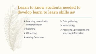 The four pillars of education | PPTX