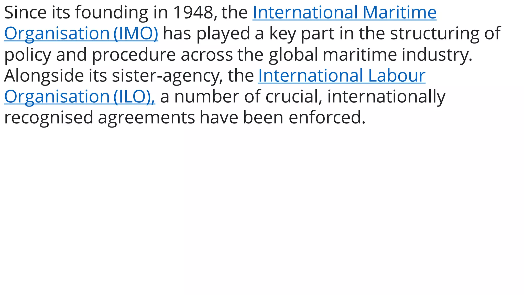 The four pillars of international maritime law | PDF