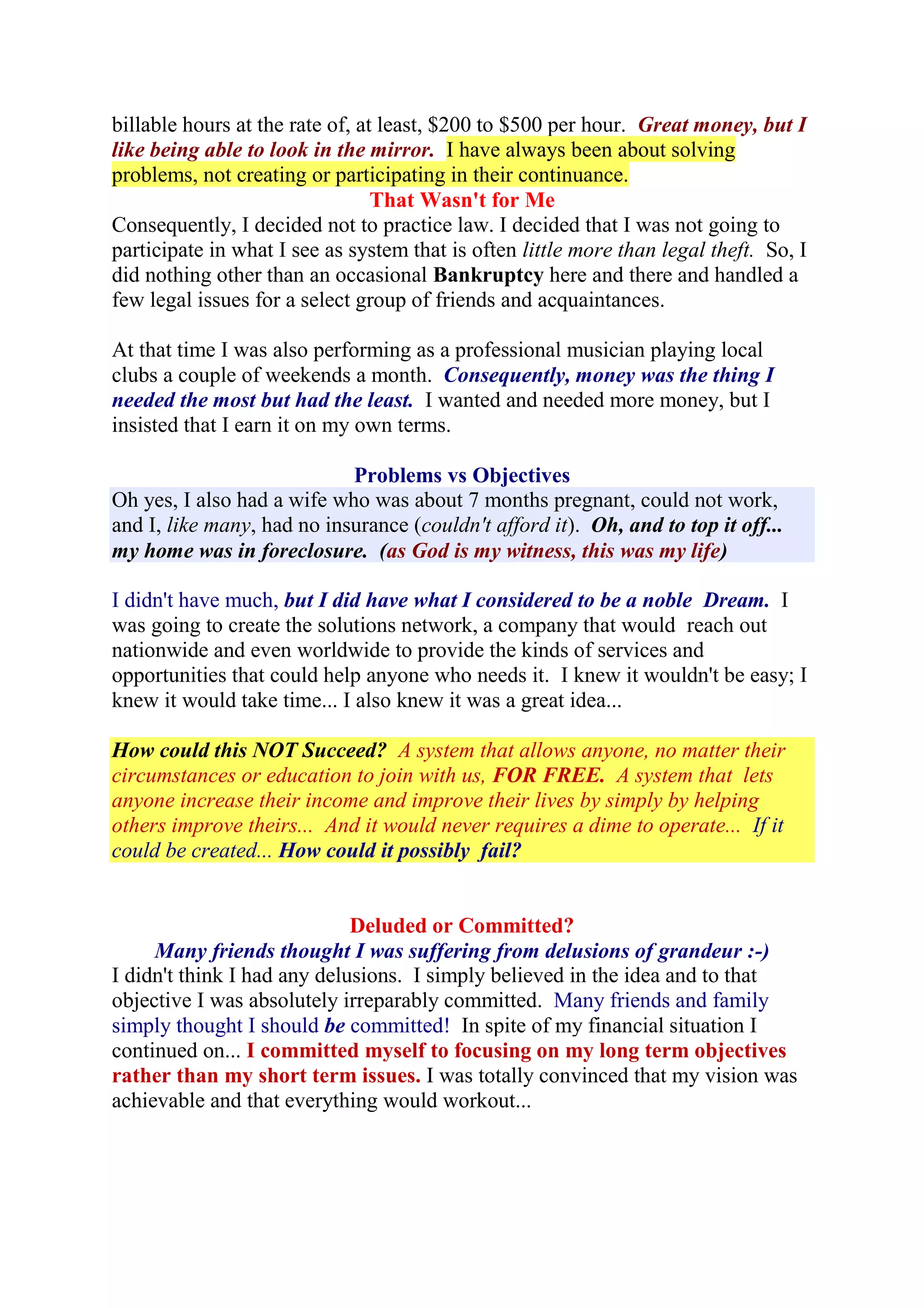 The four principles of success | PDF