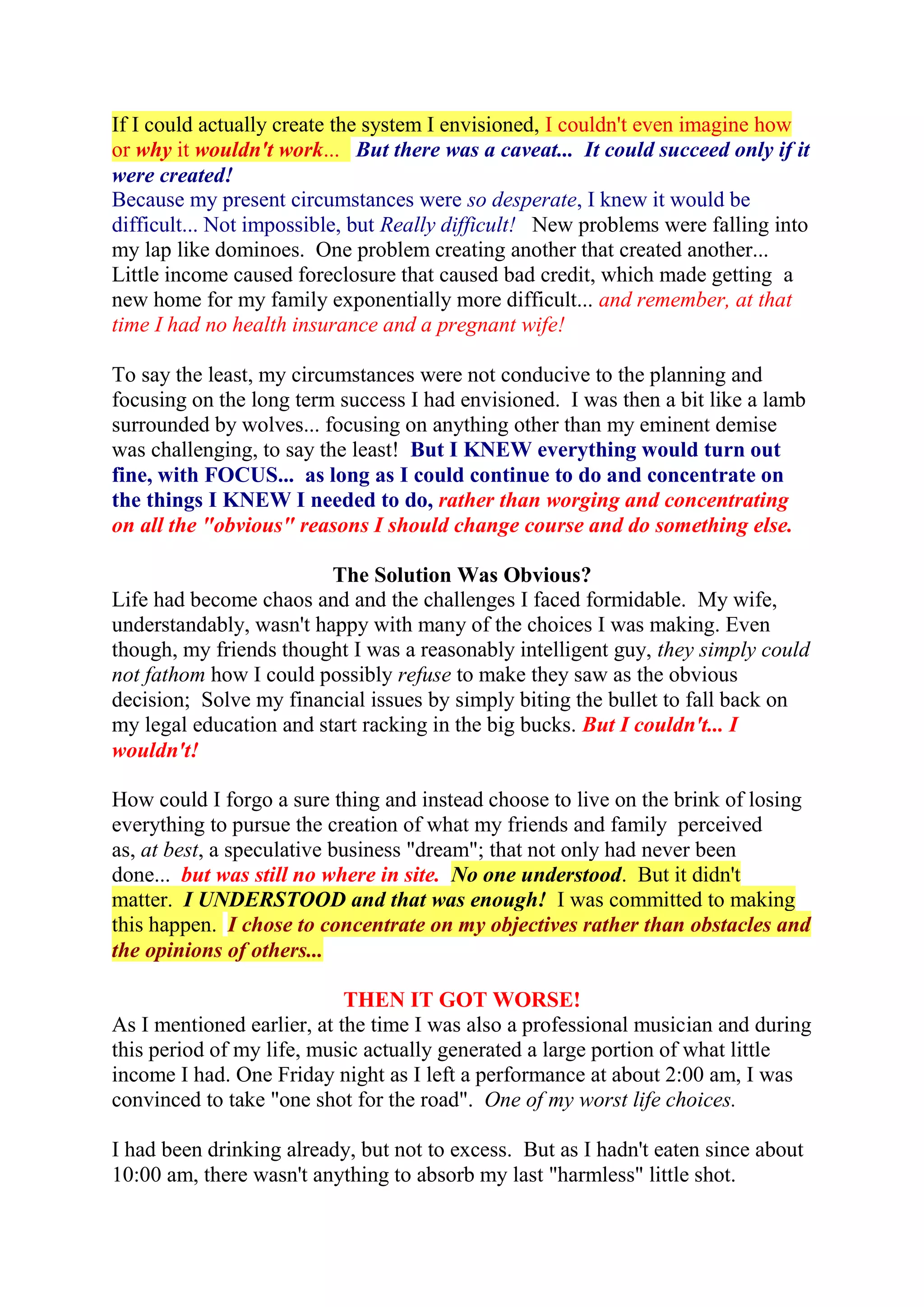 The four principles of success | PDF