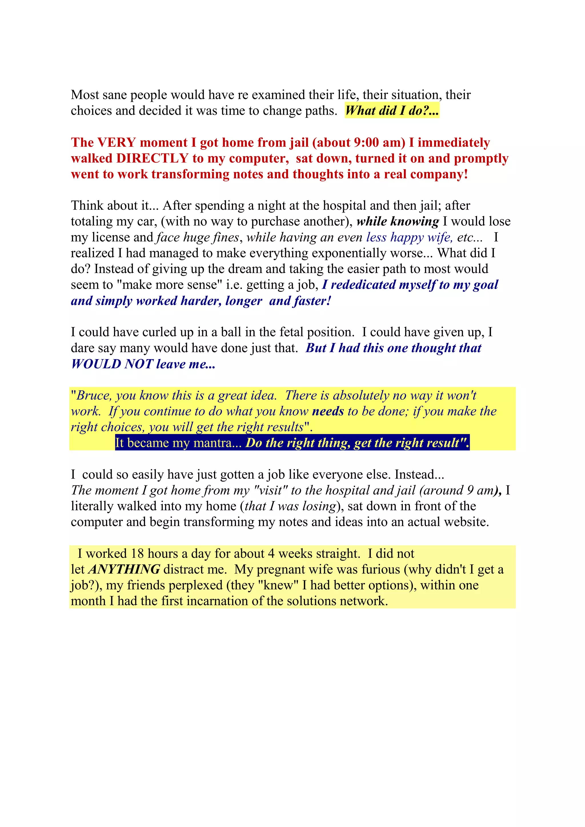 The four principles of success | PDF