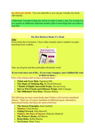 The four principles of success | PDF