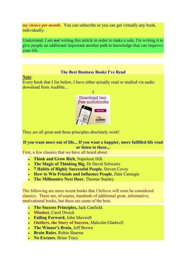 The four principles of success | PDF