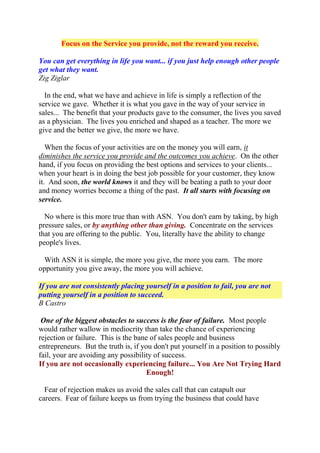 The four principles of success | PDF