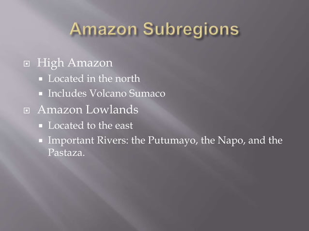 The four regions of ecuador | PPTX