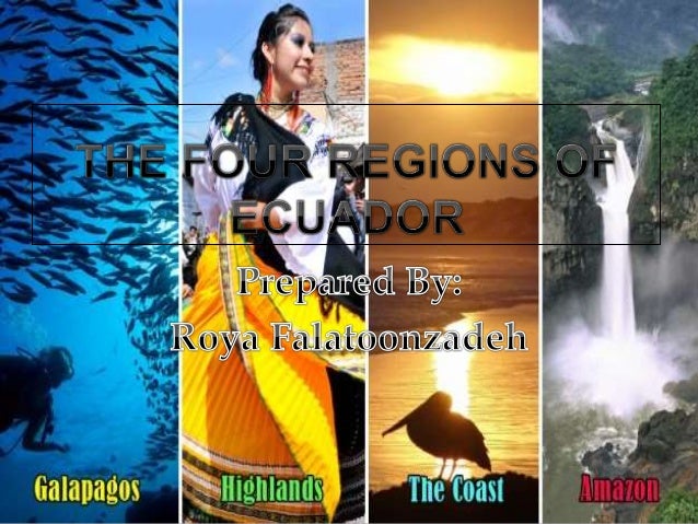 The four regions of ecuador
