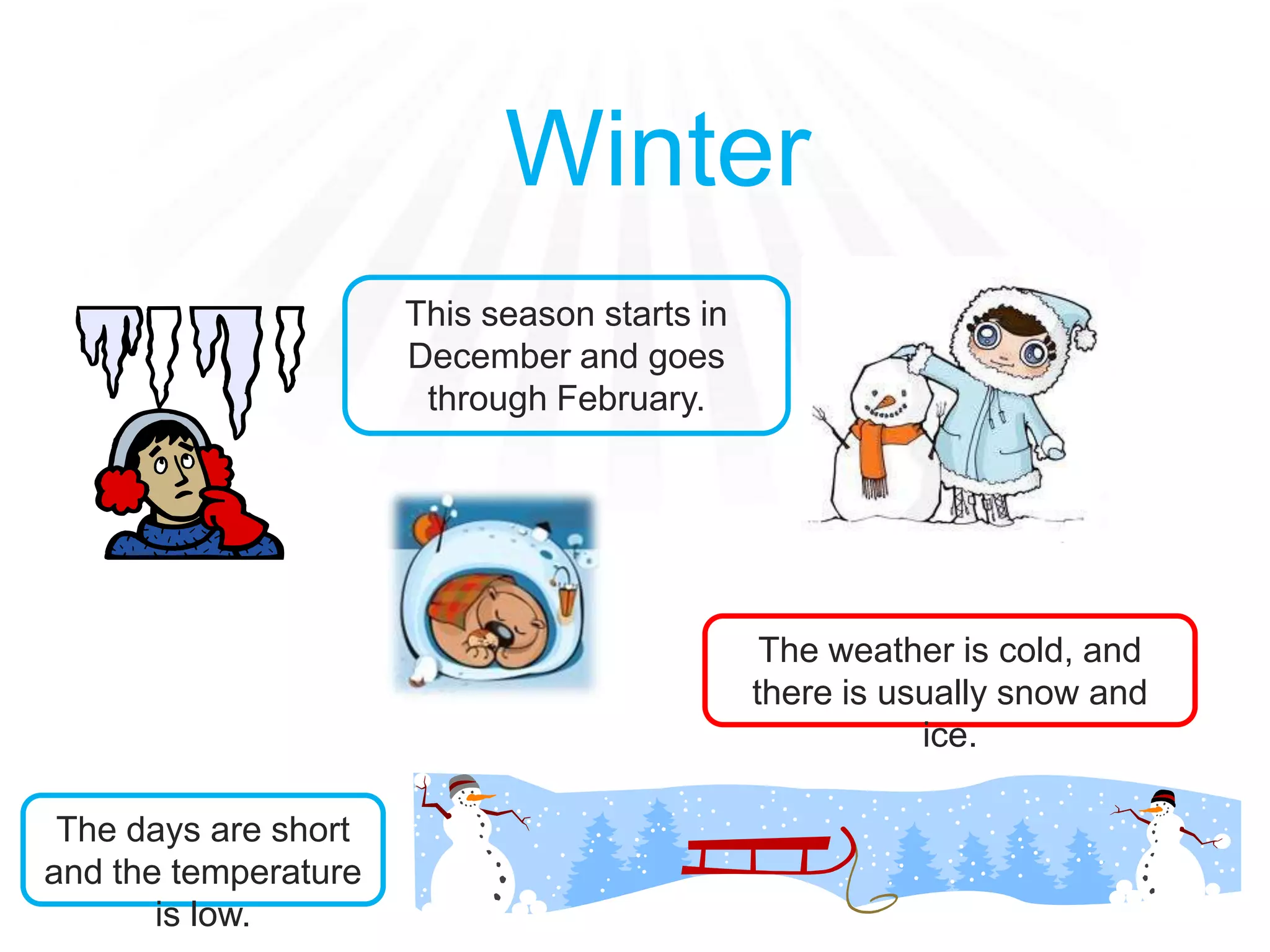 The four seasons | PPTX