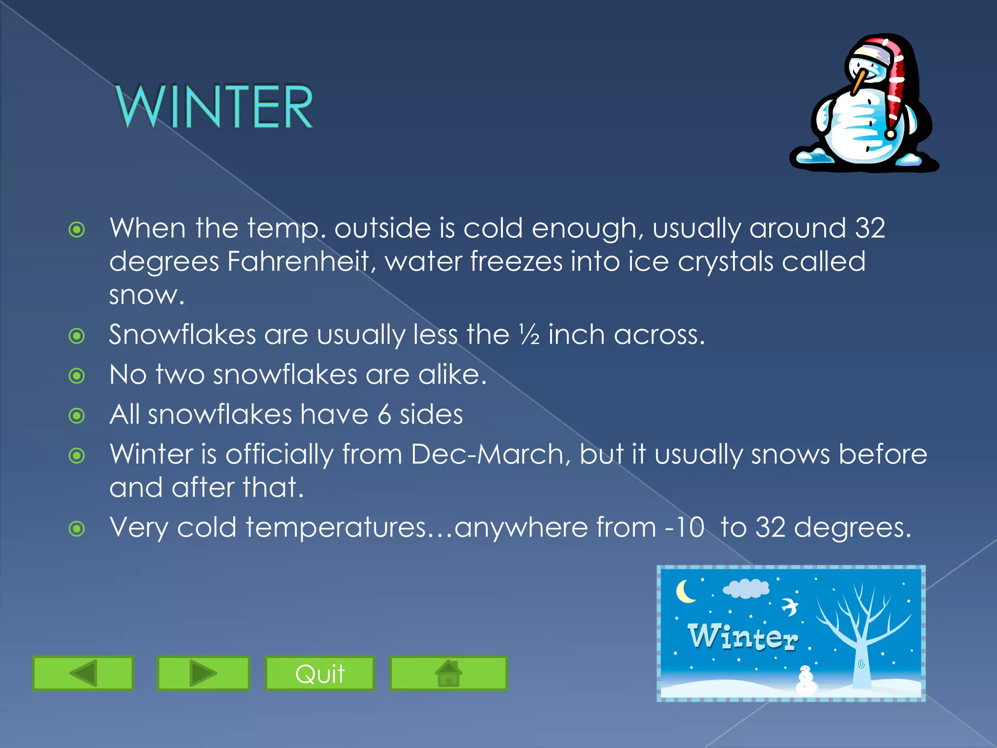 The Four Seasons Of Michigan | PPTX