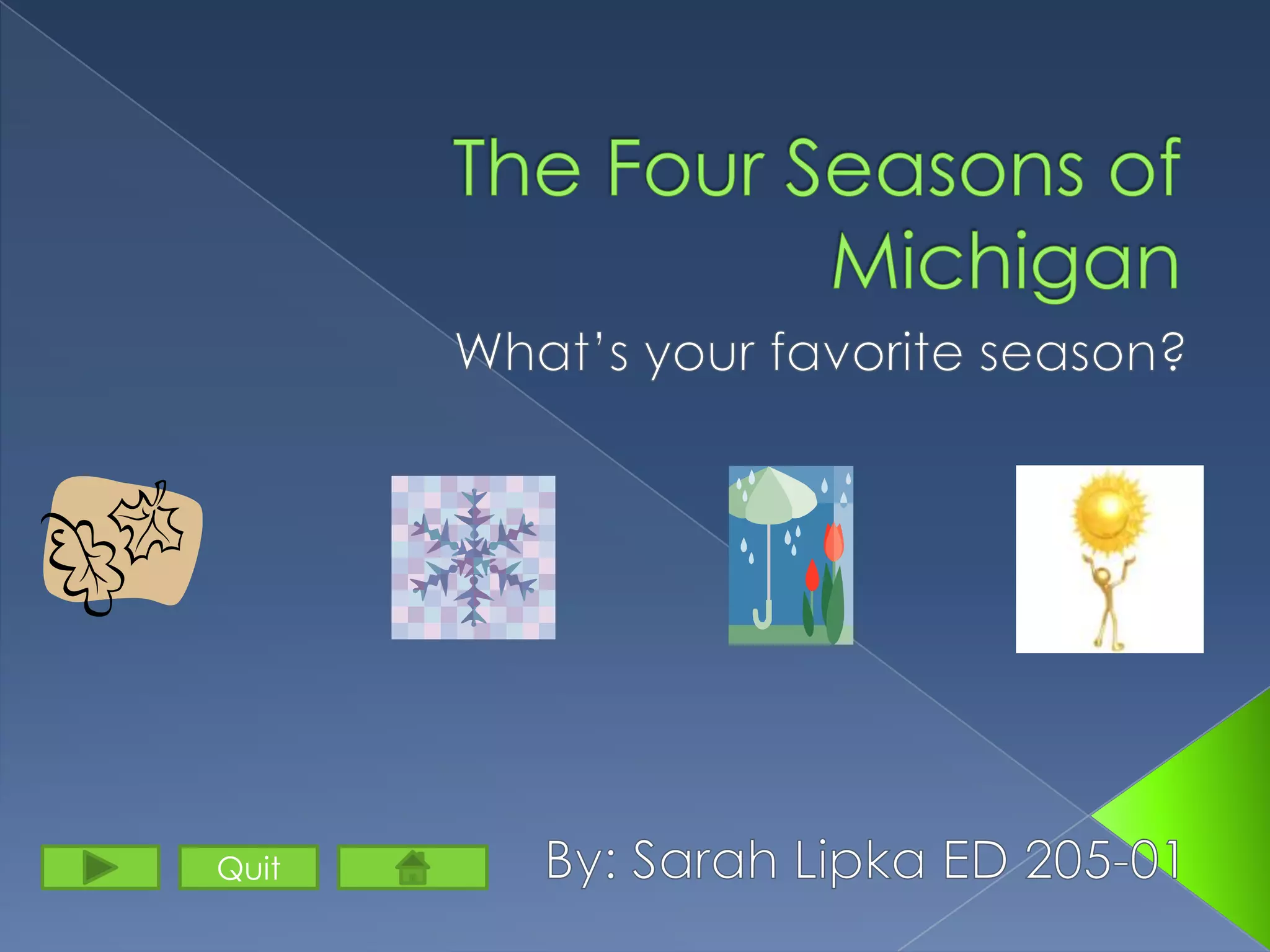 The Four Seasons Of Michigan | PPT