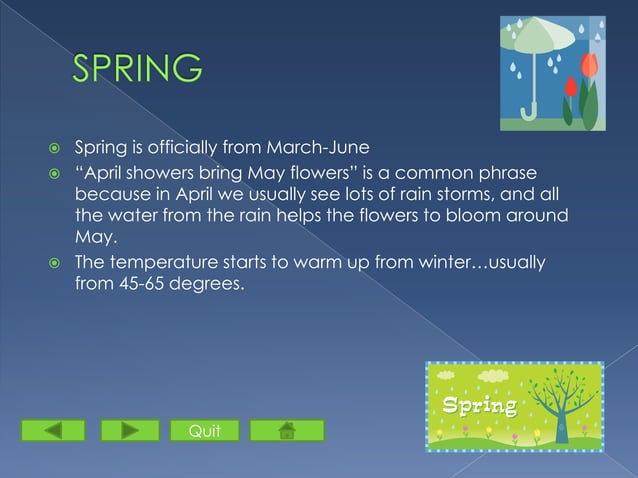 The Four Seasons Of Michigan | PPTX | Weather | Science