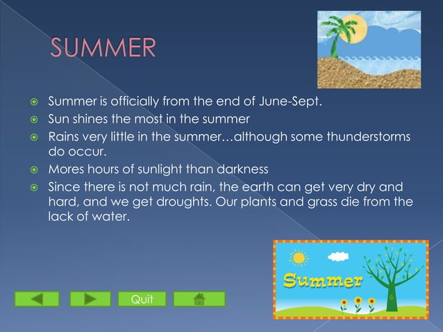 The Four Seasons Of Michigan | PPTX | Weather | Science